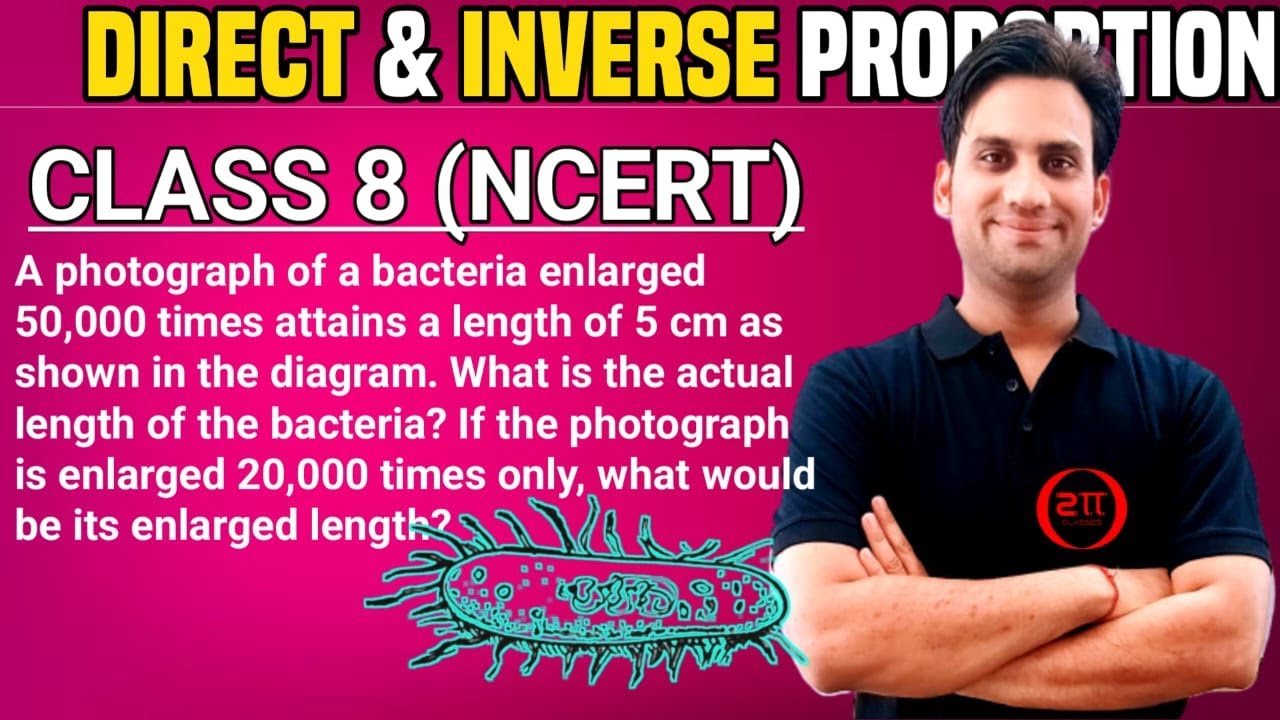 A Photograph Of A Bacteria Enlarged 50 000 Times Attains A Length Of 5