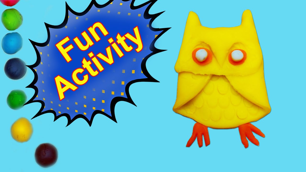 Fun Activity! Easy dough Owl making craft| Relaxing video - YouTube