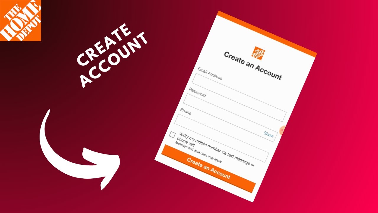 how to create home depot account - YouTube