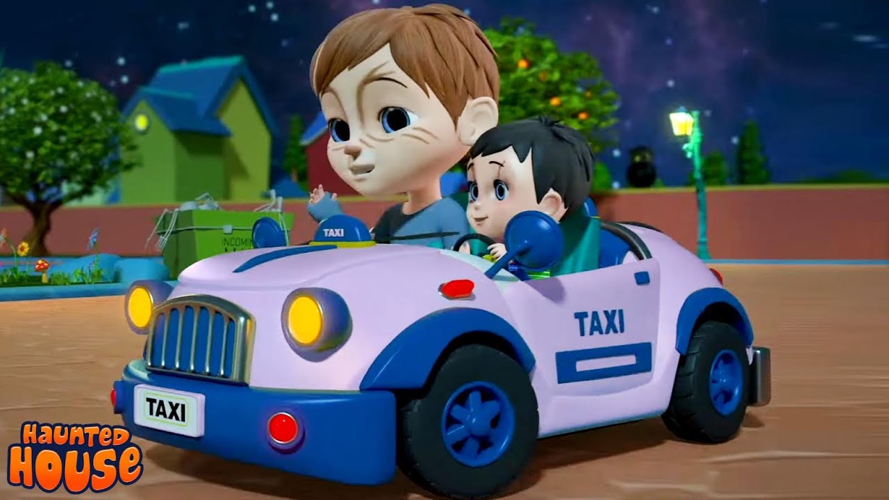 Halloween Wheels On The Taxi, Spooky Cartoon Video for Kids - YouTube