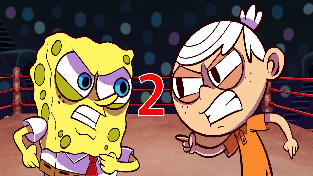 SpongeBob SquarePants Vs Lincoln Loud 2 Cartoon Rap Battles! ( The Loud ...