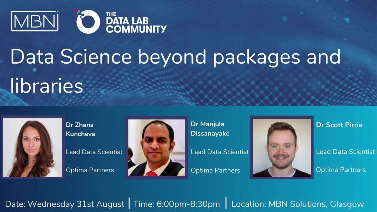 Data Science beyond packages and libraries - YouTube