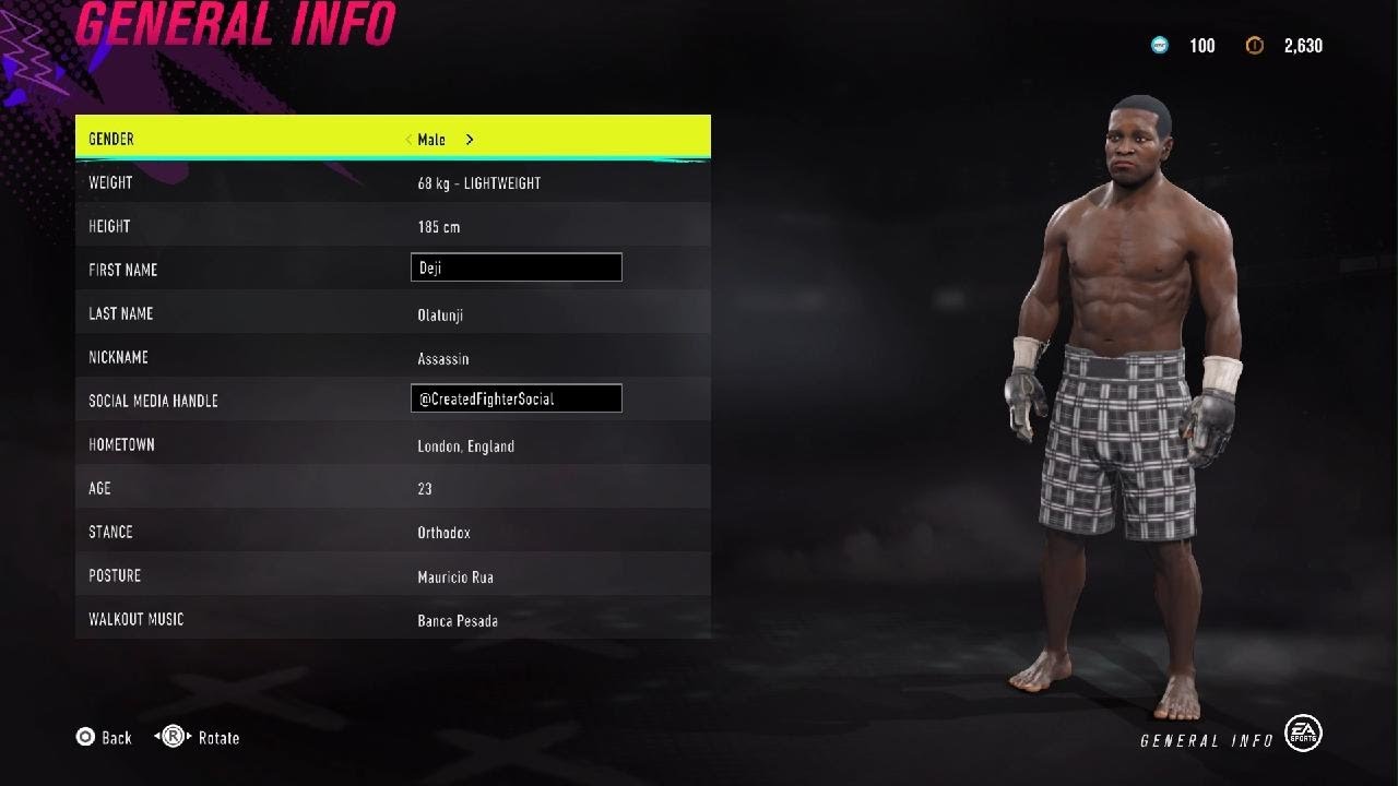How to make Deji in UFC 4 - YouTube