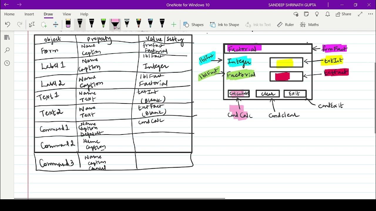 TYBCOM SEM VI Using Visual Basic to calculate Factorial (Solving university question) - YouTube