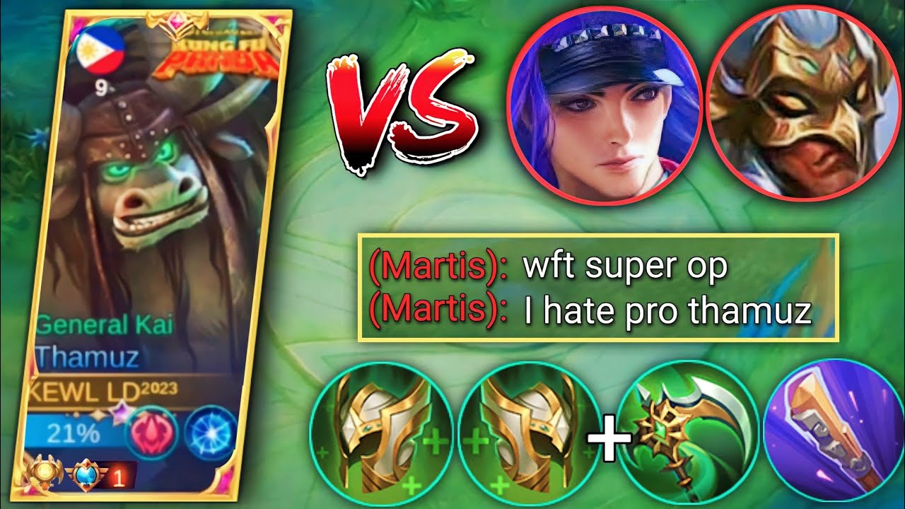 TOP 1 GLOBAL THAMUZ BEST BROKEN BUILD TO COUNTER ANY STRONG META HEROES ...