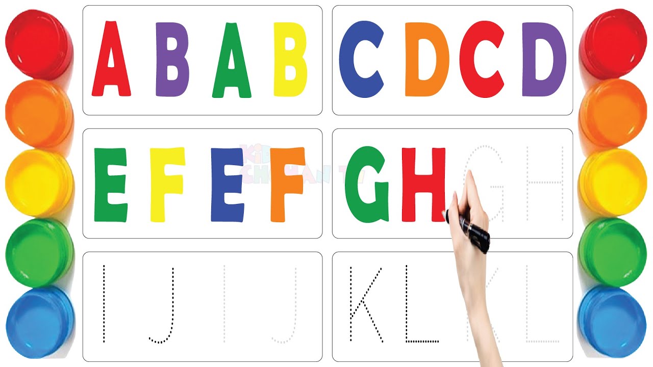 Learn to Write Your ABCs! Tracing & Coloring 61 - YouTube
