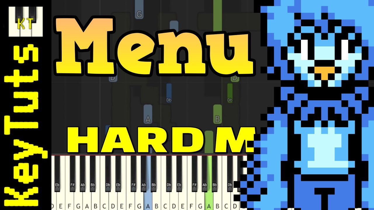 Main Menu [Undertale Yellow] - Hard Mode [Piano Tutorial] (Synthesia ...