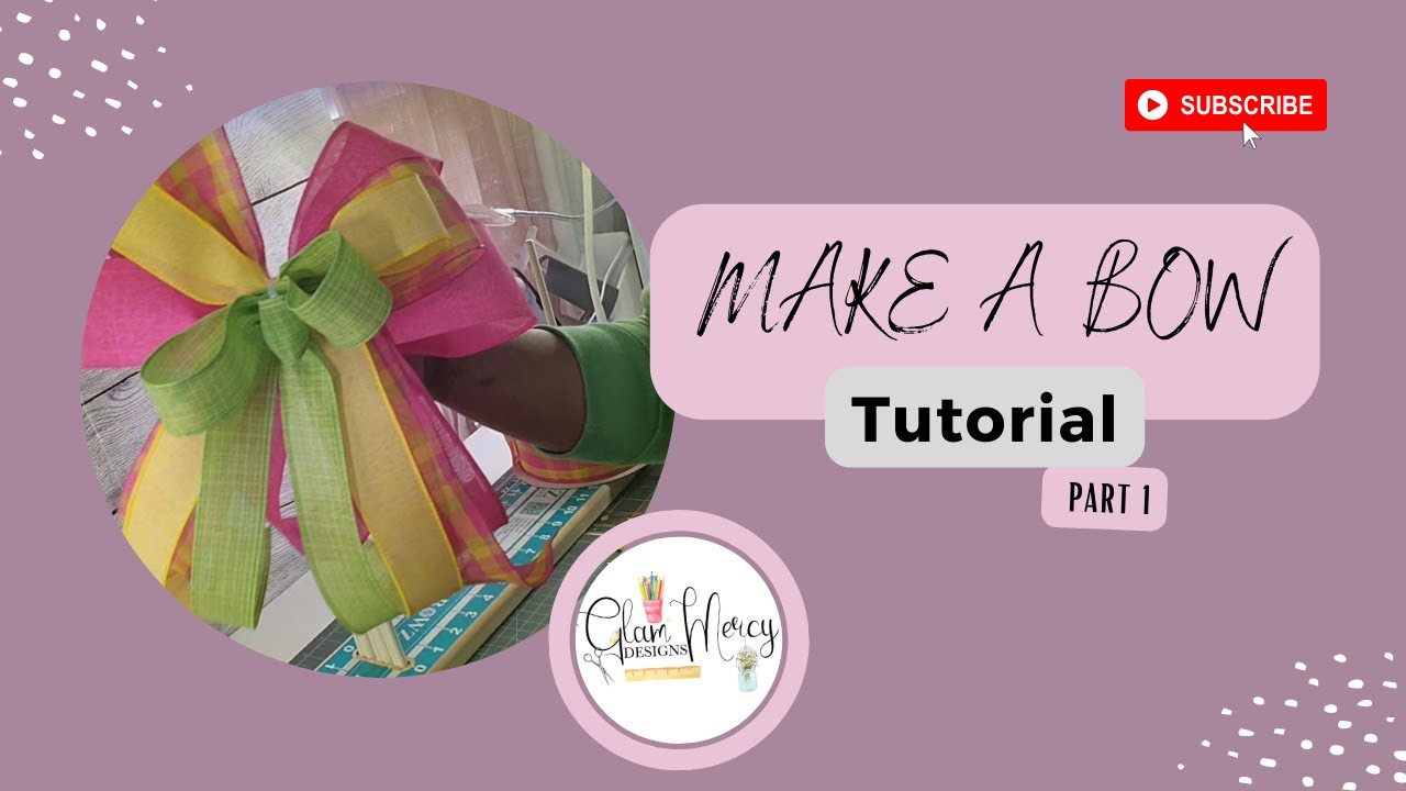 How to use an EZ Bow Maker Bow Tutorial - #bowmaking #bowtutorial #ribbonbows #wreathcrafts ...