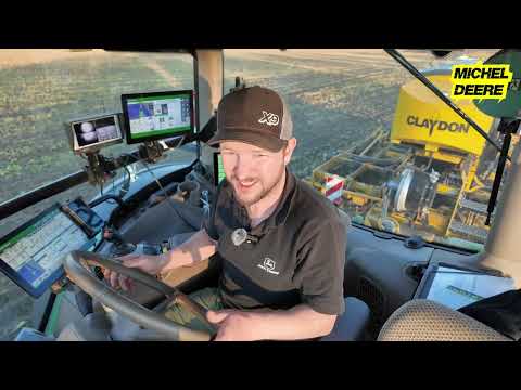 John Deere 6R 215 PREMIERE mit Claydon Hybrid T4.8