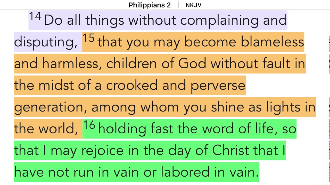 Do all things without complaining! - YouTube