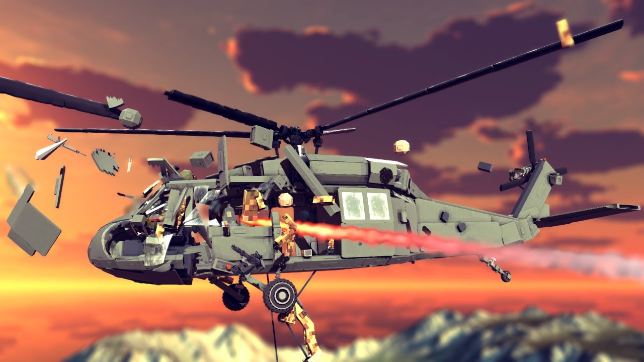 Helicopter Crashes & Shootdowns #13 | Besiege - YouTube