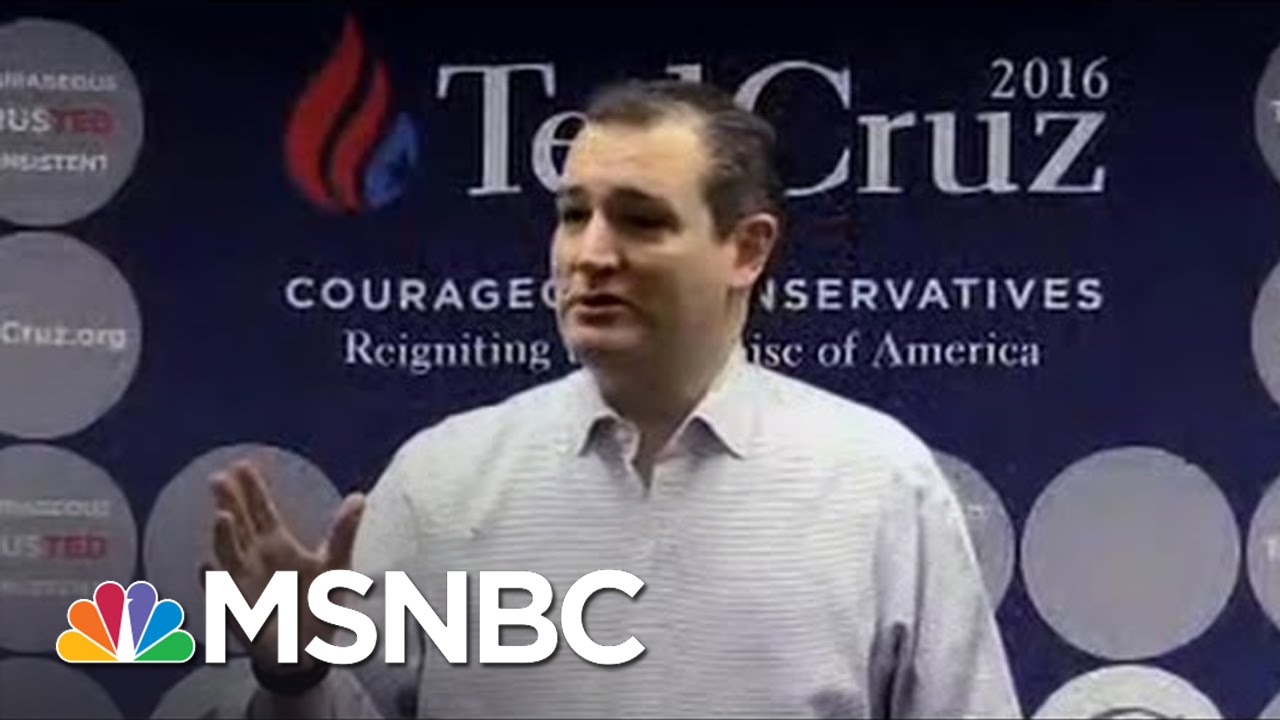 Ted Cruz Aide: Gay Marriage Not A Priority | MSNBC - YouTube