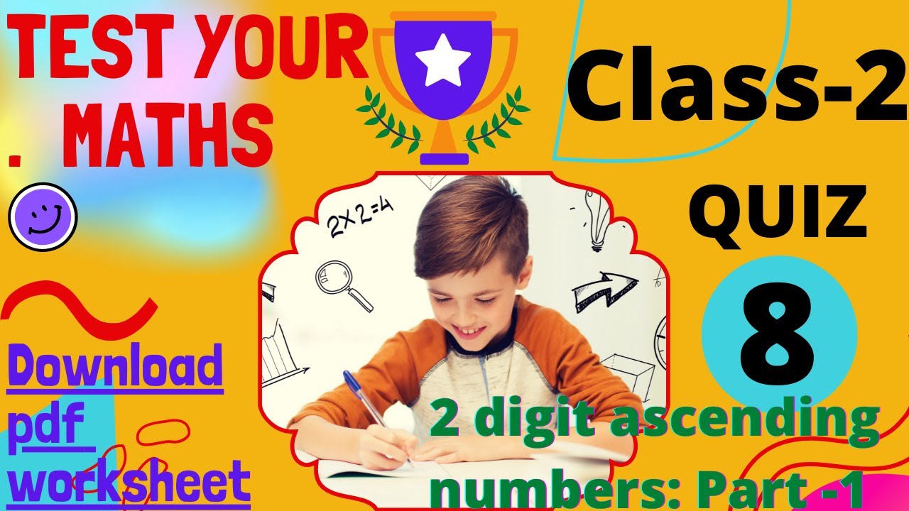 An ascending order worksheet | A quiz about ascending order numbers ...