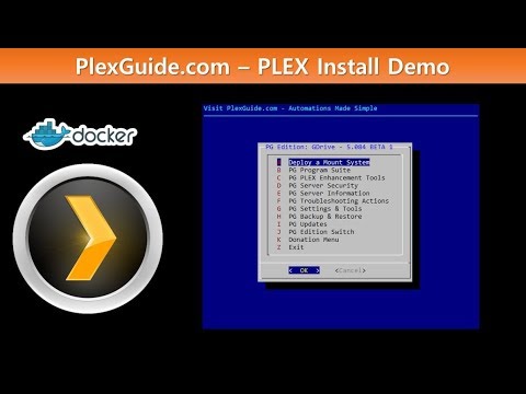 PlexGuide: PLEX Deployment Demo - YouTube