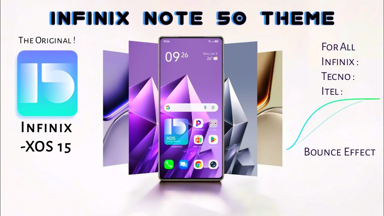 Xos 15 purple edition theme like infinix note 50 pro for all tecno and ...