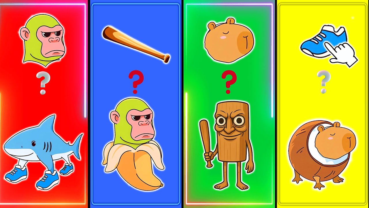 Memory Challenge: Match the Unique Symbols of Brain Rot Characters to ...