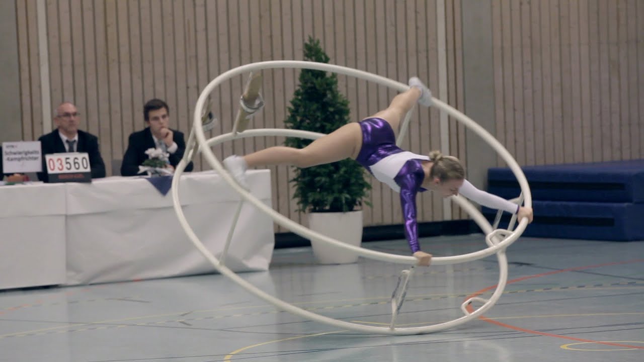 Deutsche Meisterschaften in Rhönradturnen 2014 Finale Spirale Svea ...