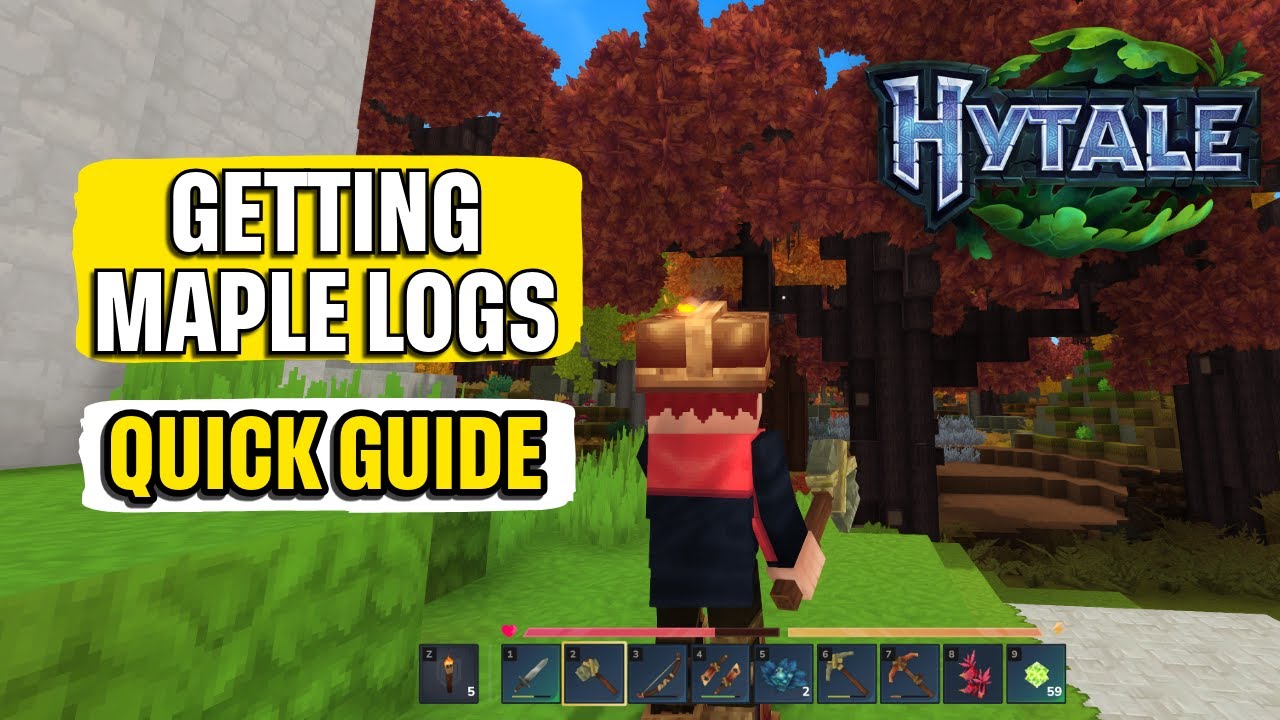 How to Get Maple Logs in Hytale Quick Guide Finding Maple Trees - YouTube