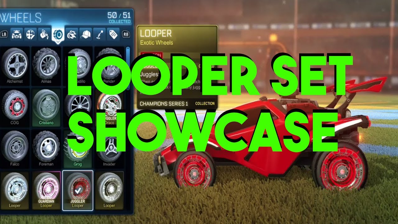 OMG FULL LOOPER SET SHOWCASE! ROCKET LEAGUE! - YouTube