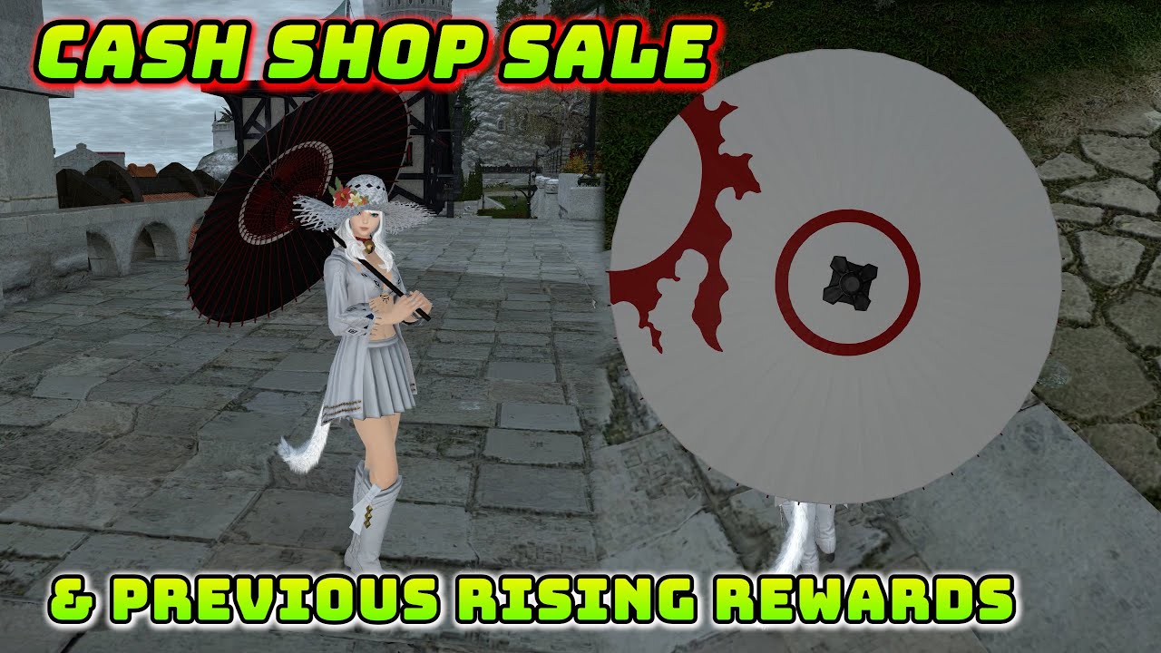 FFXIV: Last Years Rising Event Item & Sale - New Cash Shop Items - YouTube