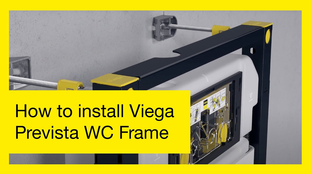 How to install Viega Prevista WC Frame | Wall Mounted WC Frame - YouTube