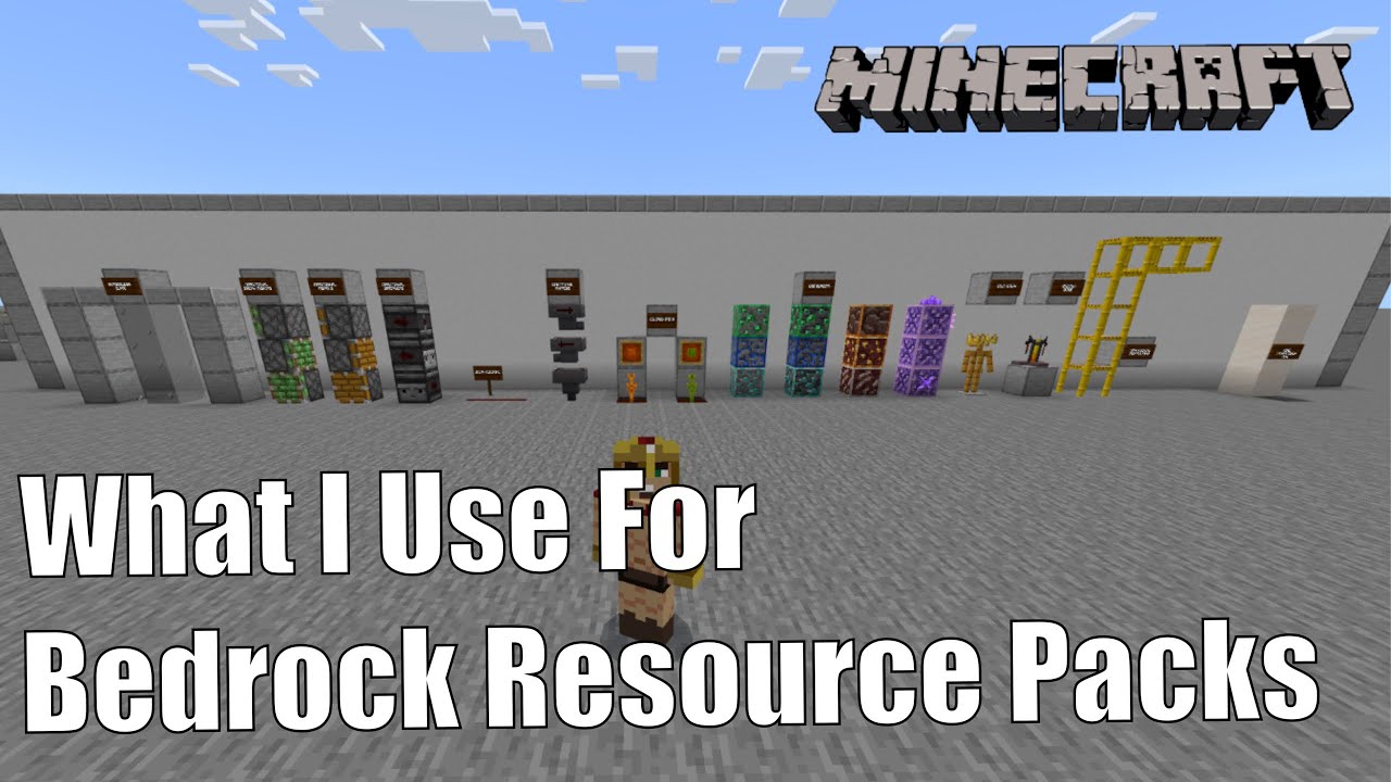 What I Use for Bedrock Resource Packs! - YouTube