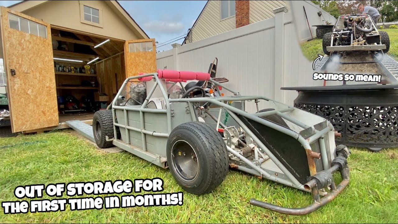 Vicious COLD START on the 750cc Half Scale NASCAR! Pulled Out the Shop ...