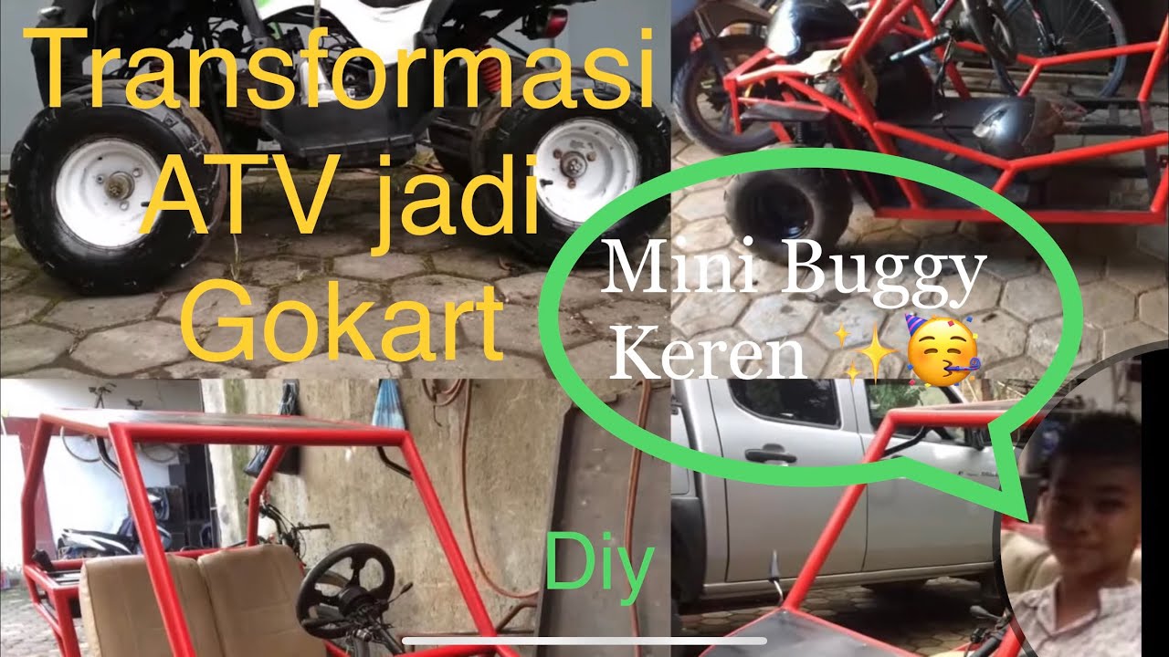 Mini buggy 100cc (tranformasi Atv) modified diy hobby - YouTube