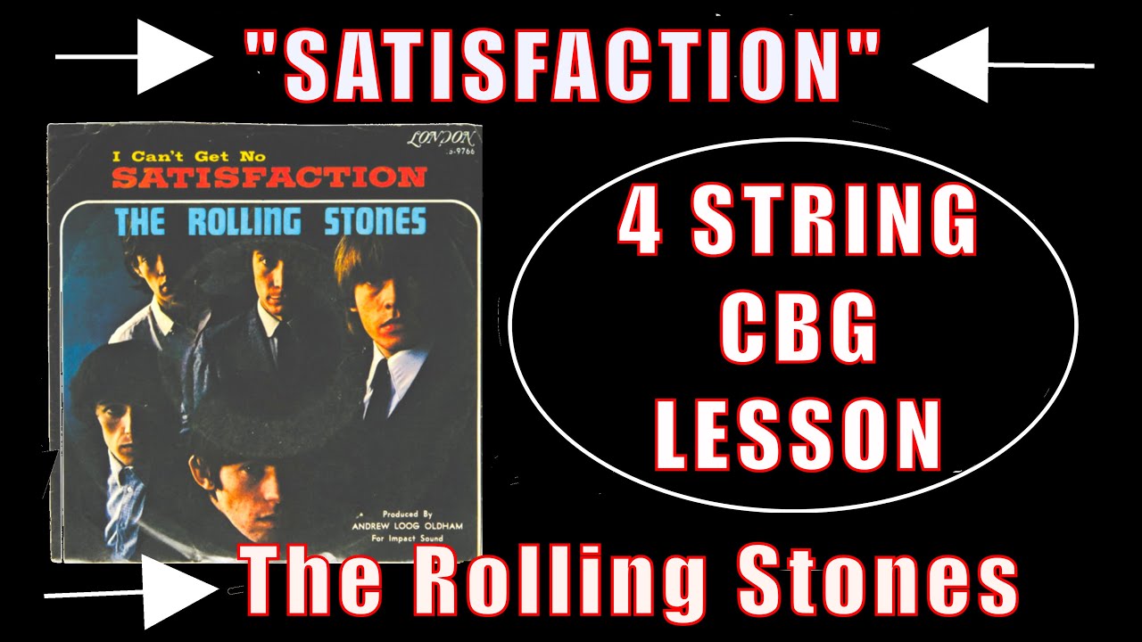The Rolling Stones "Satisfaction" 4 string cigar box guitar lesson # ...