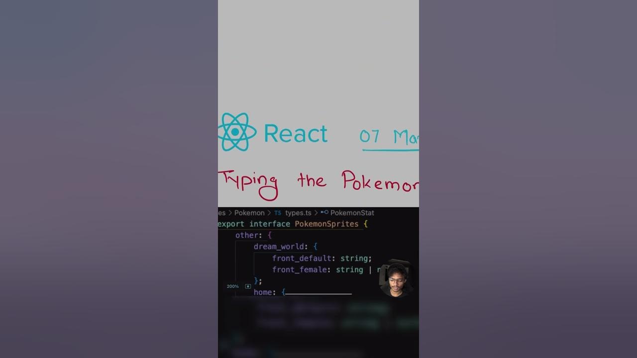 Typing Pokémon details in our ReactJS Pokédex app - YouTube