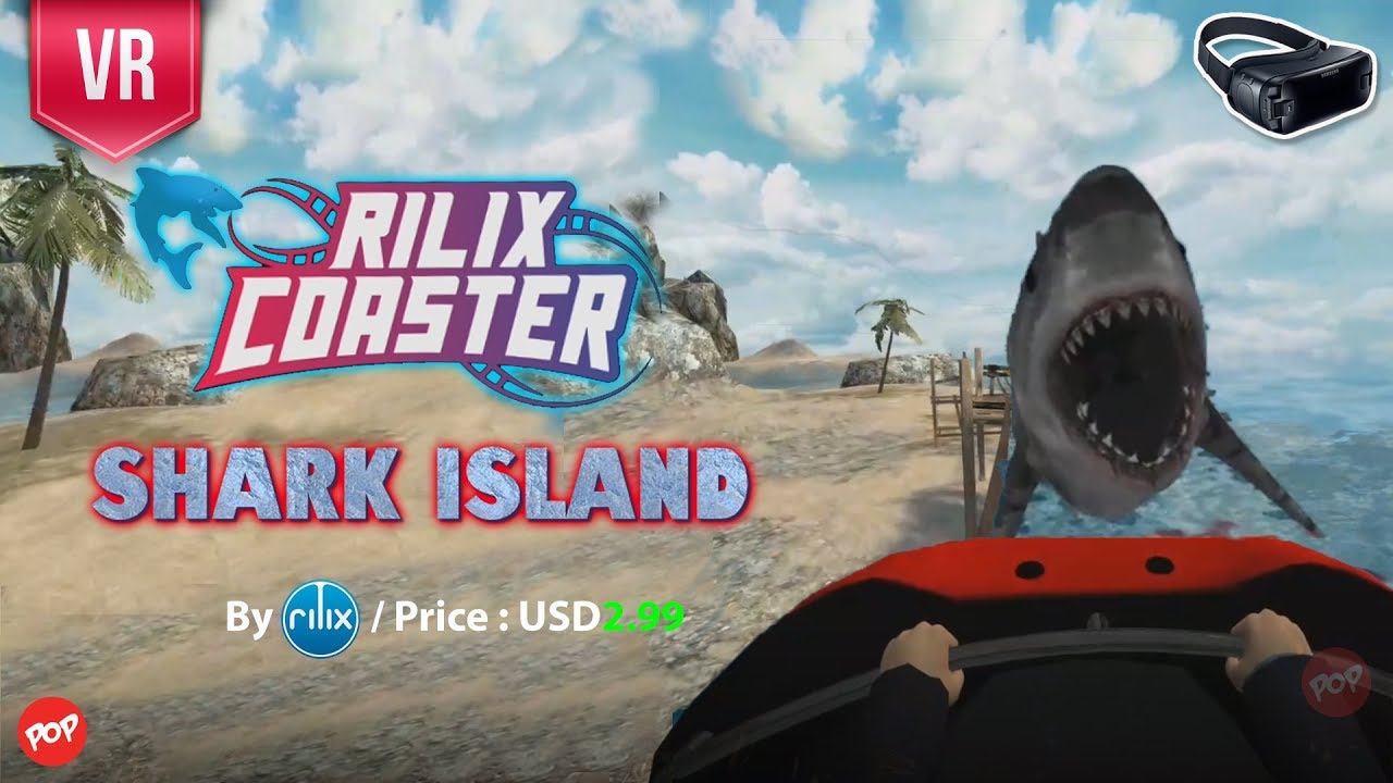 Rilix Coaster Gear VR Shark Island VR Roller Coaster - New update - YouTube