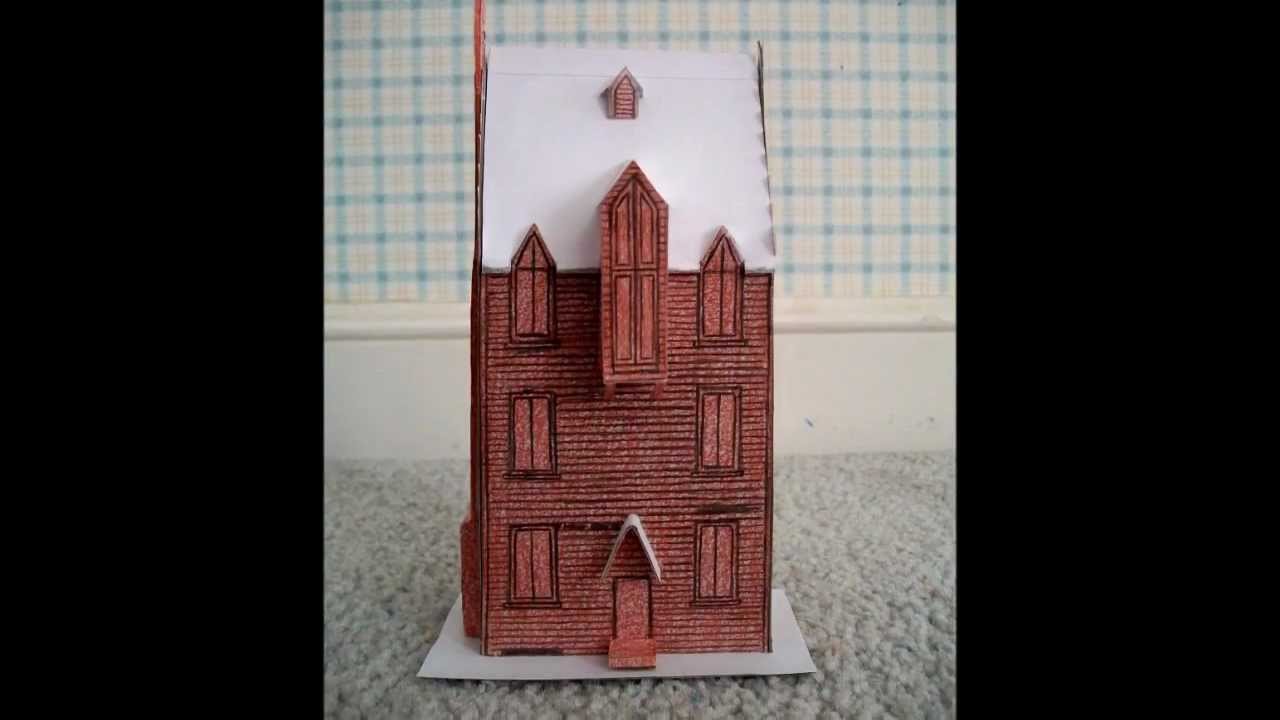 Paper Model of The Shrieking Shack (Harry Potter) - YouTube