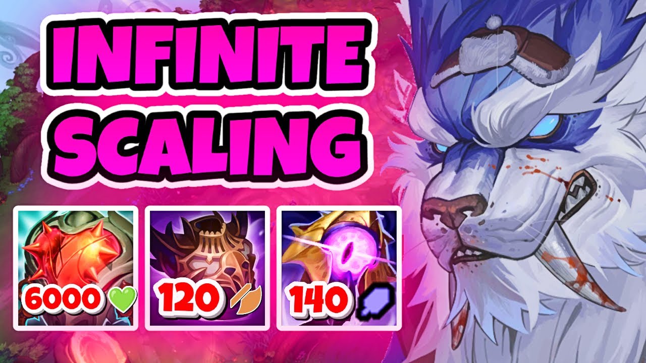 INFINITE SCALING TANK GNAR BUILD!!! 140+ AP, 120+ AD, & 6K+ HP ...