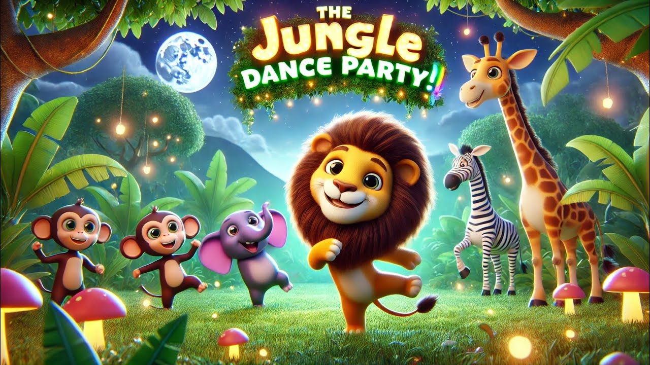 Jungle Dance Party! 🦁🎶 Fun Animal Dance Song for Kids | Sing & Dance ...