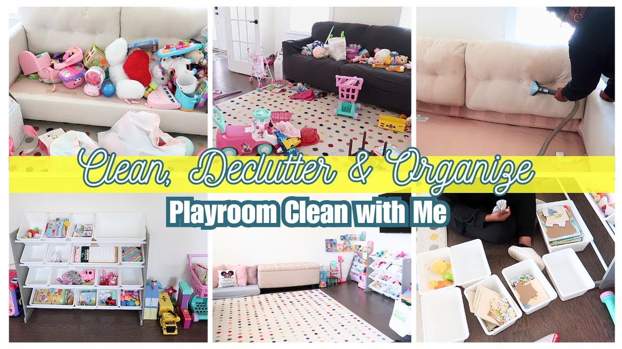 CLEAN, DECLUTTER AND ORGANIZE WITH ME | 2023 CLEAN WITH ME | PLAYROOM DECLUTTER AND CLEAN WITH ...