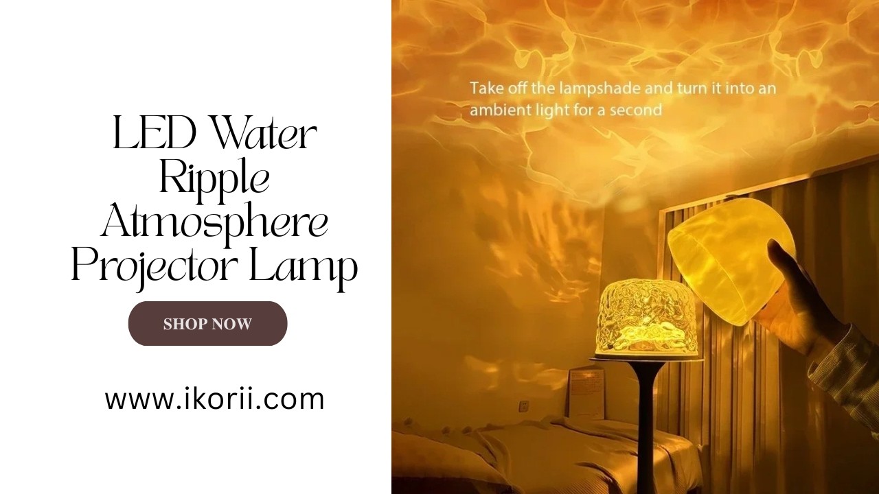 LED Water Ripple Atmosphere Projector Lamp - YouTube