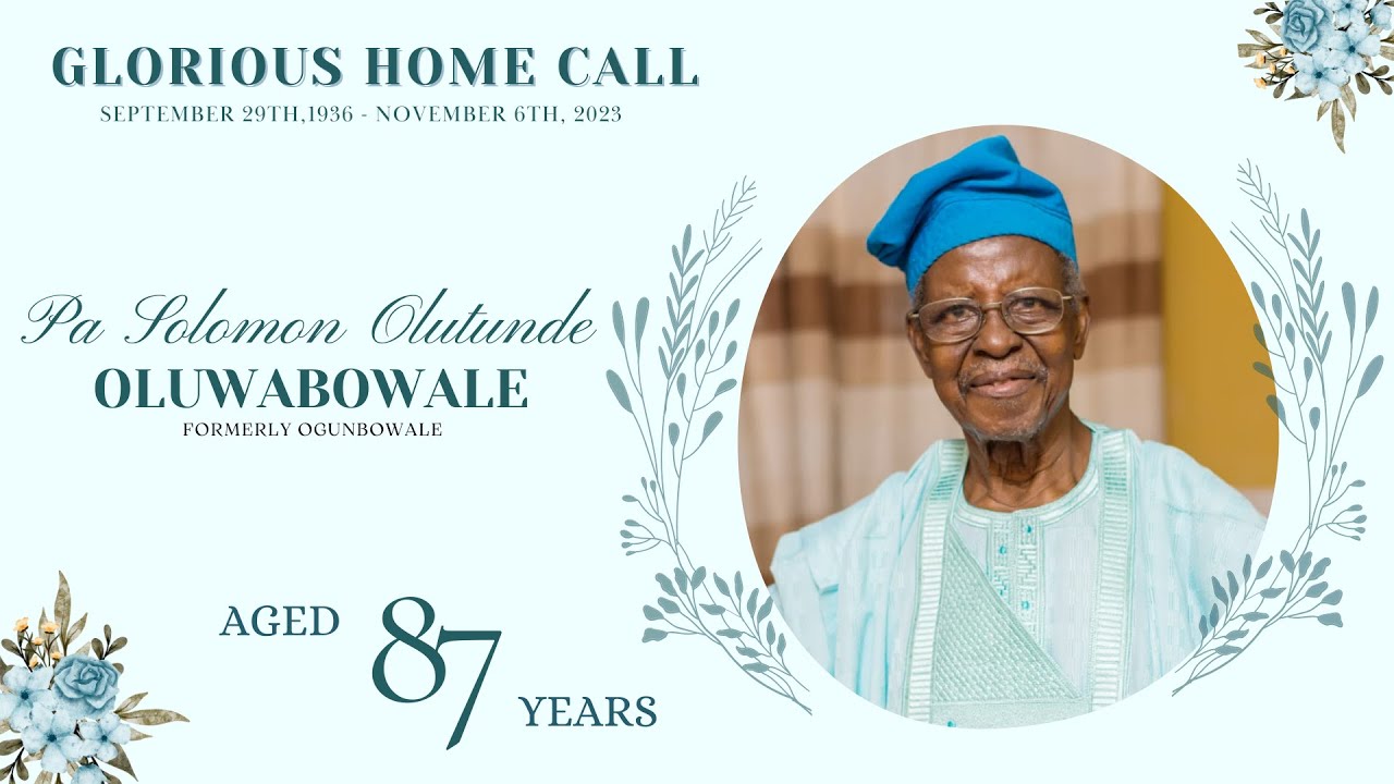 Pa Solomon Olutunde Oluwabowale Wake Keep Service_Nov 29, 2023 - YouTube