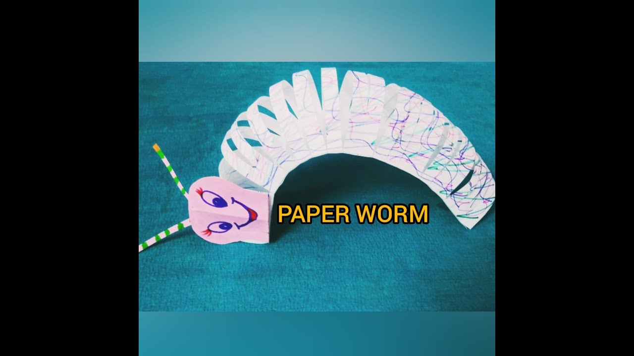 HOW TO DO WORM USING PAPER #paperworm #origami - YouTube