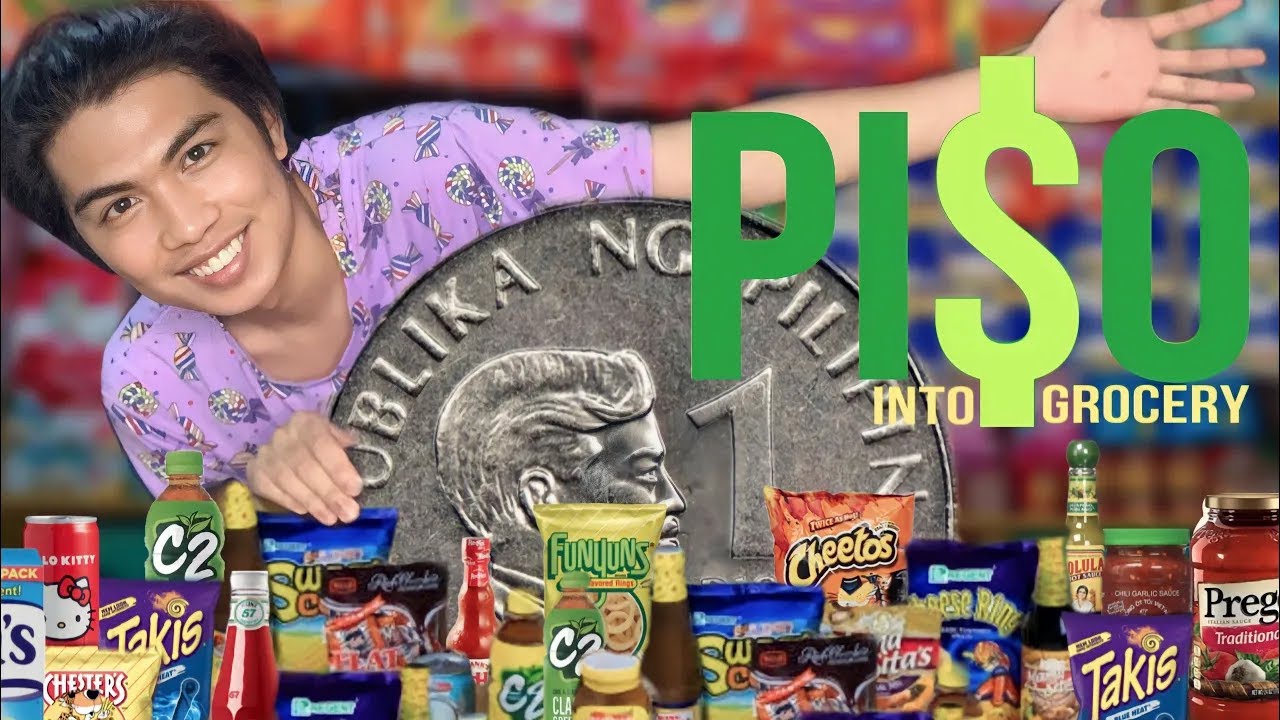 Turning ONE PESOS into GROCERIES | Piso Challenge - YouTube