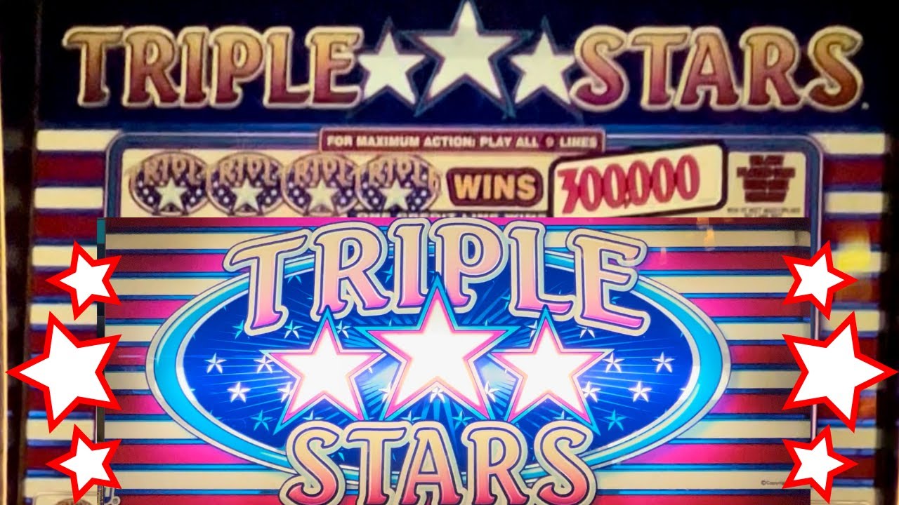 Classic Triple Stars Old School 4 Reel Slot - YouTube