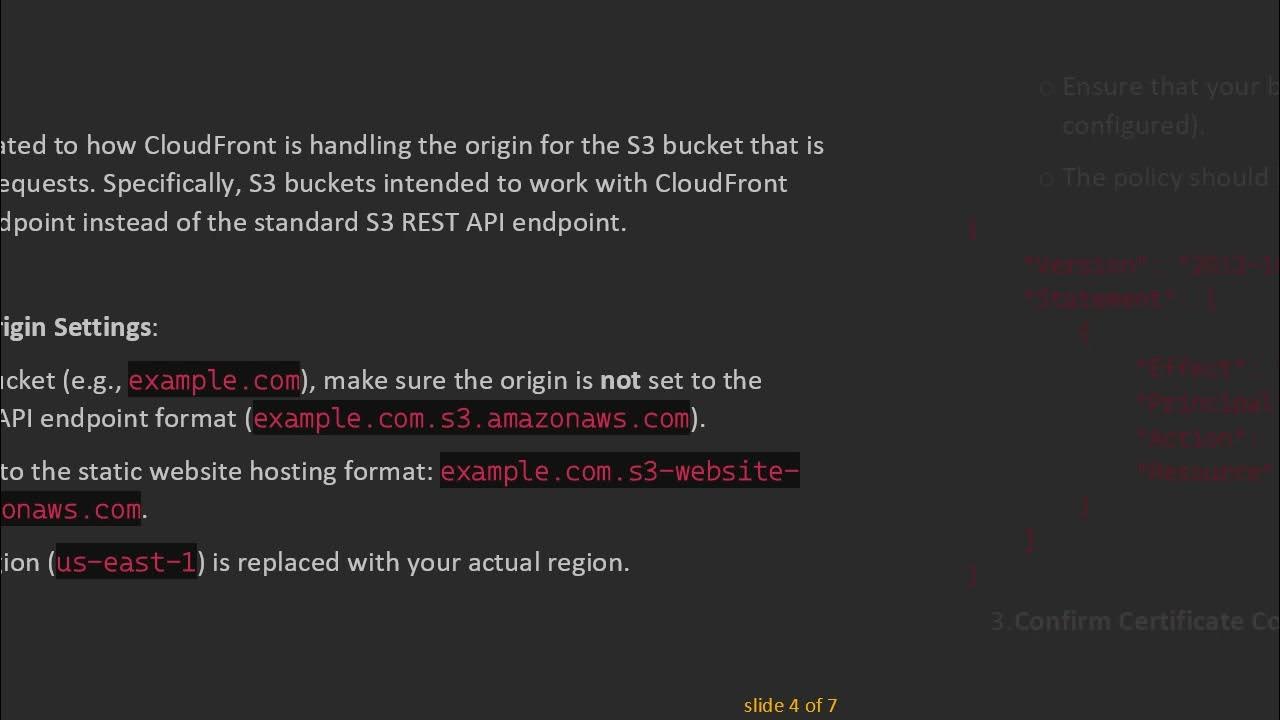 Solving the Access Denied Error When Redirecting a Subdomain in AWS CloudFront to S3 - YouTube