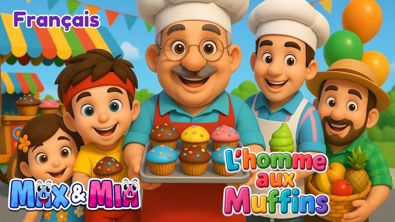L’Homme aux Muffins 🧁 | Chanson pour Enfants 3D – Max et Mia - YouTube