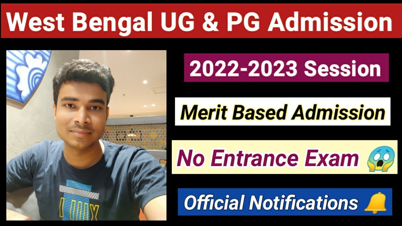 West Bengal Ug And Pg Admission 2022 New Update 🔔 Wbhse Merit Based