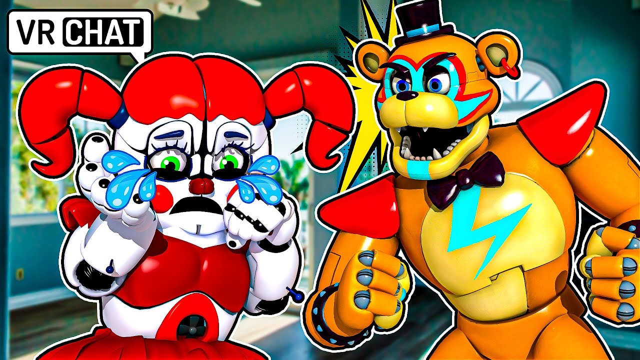 Glamrock Freddy CONFRONTS Circus Baby in VRCHAT - YouTube