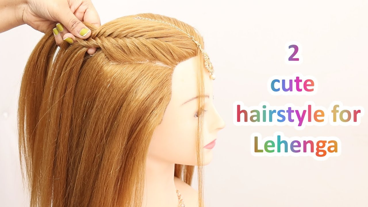 Beautiful Hairstyle for Wedding | Open hairstyle for function ...