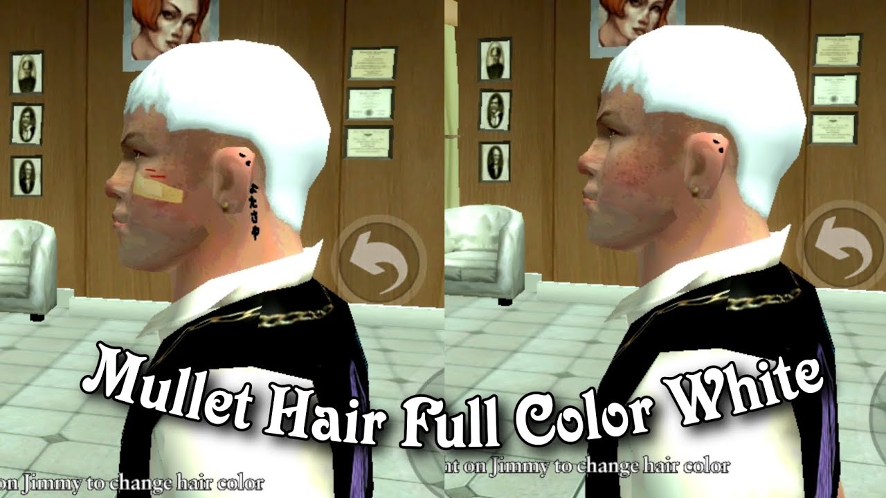 BULLY AE Mullet Hair Full Color Wihte (Req) - YouTube