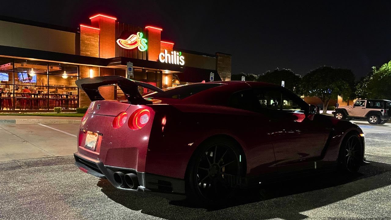 POV Chili's Triple Dipper Run in 750 HP GTR Night Drive - YouTube