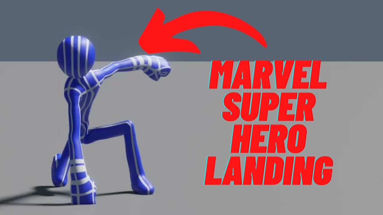 Marvel's famous super hero landing | 3D animation | Blender Animation ...