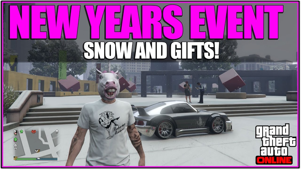 GTA 5 Online: *NEW* SNOW IS BACK! New Years Event and FREE PRESENT ...