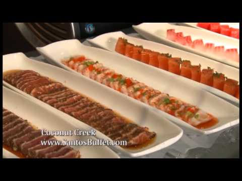 Santo's modern american buffet and sushi - YouTube
